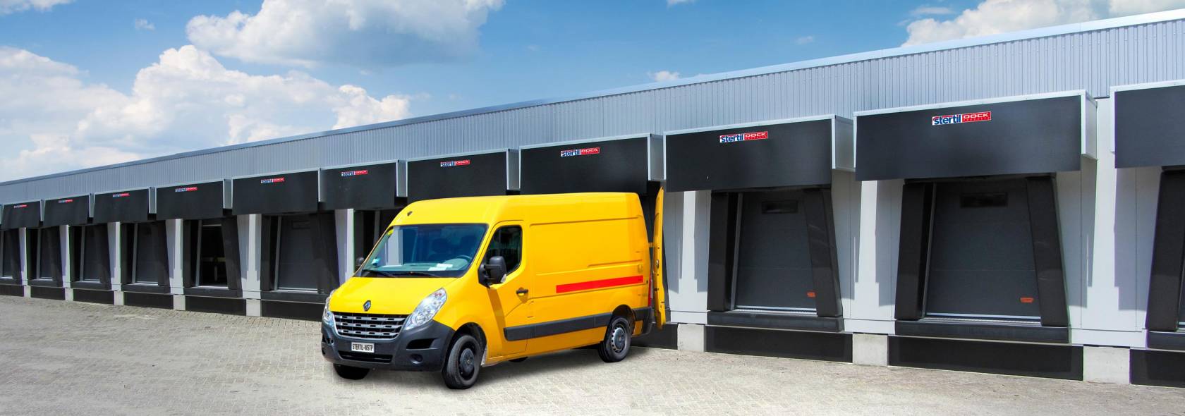 99 loading bays, DHL | Stertil Dock Products